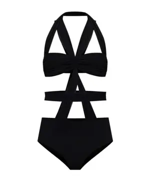 Philosophy Di Lorenzo Serafini Draped Cutout Bodysuit - Black