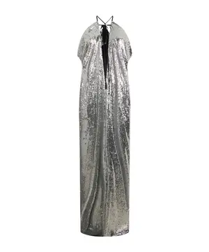Philosophy Di Lorenzo Serafini Halterneck Sequined Maxi Dress - Gray