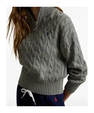 Polo Ralph Lauren Cable-knit Quarter-zip Sweater