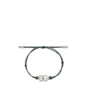 Dolce & Gabbana Dolce Gabbana Logo Plaque Knot-fastened Bracelet