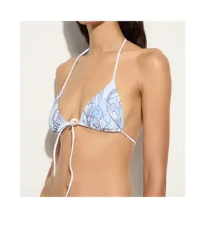 Emilio Pucci Printed Triangle Bikini Top