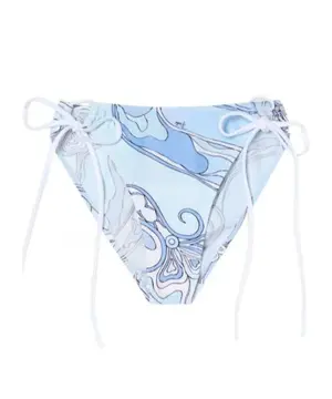 Emilio Pucci Printed Tie-side Bikini Briefs - Blue