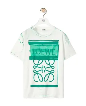 Loewe Anagram Print T-shirt In Cotton