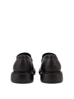 FERRAGAMO Gancini Plaque Slip-on Loafers