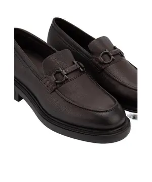 FERRAGAMO Gancini Plaque Slip-on Loafers