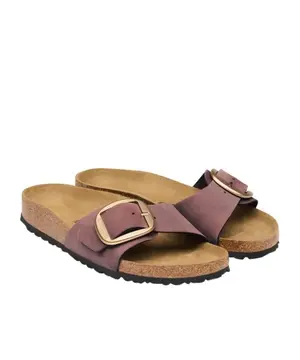 BIRKENSTOCK Madrid Big Buckle Slide Sandals - Pepper