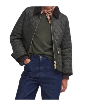 Barbour Logo Embroidered Quilted Jacket