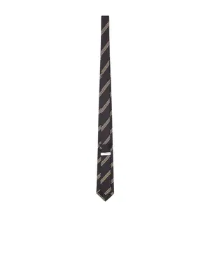 LARDINI Striped Silk Tie