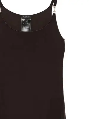 Gucci Viscose Crêpe Jersey Dress With Horsebit Detail