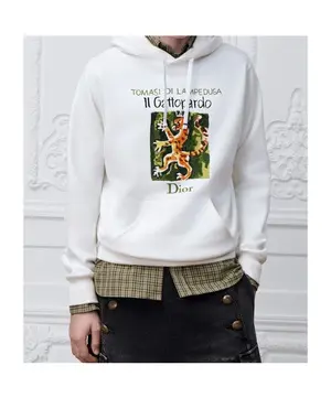 Dior Hooded Sweatshirt With Embroidered Book Cover Motif