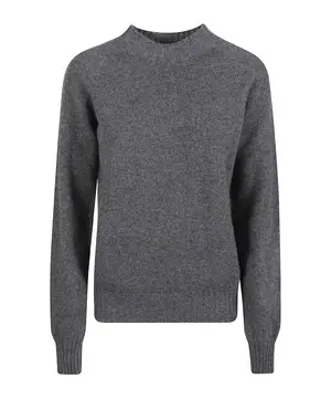 DRUMOHR Crew Neck Long-sleeved Sweater - Gray