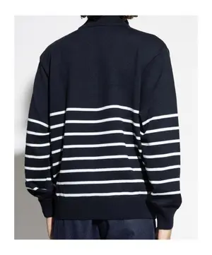 Paul & Shark Striped Zip-neck Knitwear