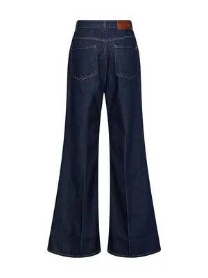 Max Mara Wide Leg Jeans With Trouser Crease