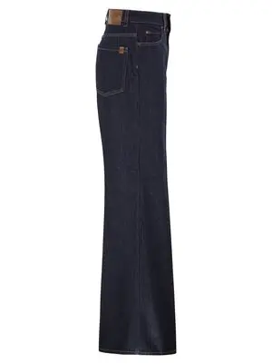 Max Mara Wide Leg Jeans With Trouser Crease