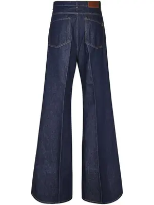 Max Mara Wide Leg Jeans With Trouser Crease