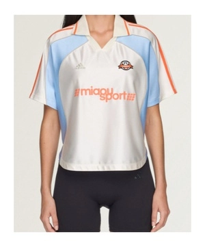 ADIDAS ORIGINALS X Miaou Sport Cropped V-neck Polo