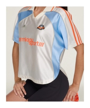 ADIDAS ORIGINALS X Miaou Sport Cropped V-neck Polo
