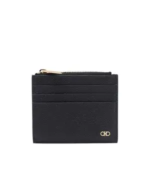 FERRAGAMO Gancini Card Holder - Black
