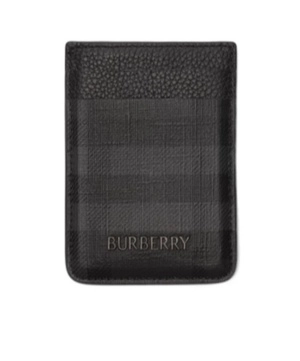 Burberry City Check Magnetic Card Case - Iron-gray