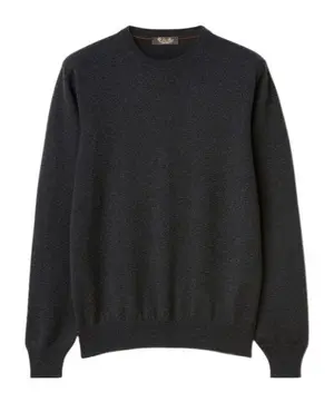 Loro Piana Crew-neck Cashmere Jumper - Black