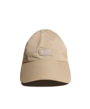 Gucci Cotton Canvas Baseball Hat - Sand