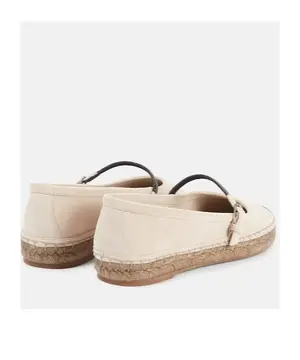 Brunello Cucinelli Monili Suede Espadrilles