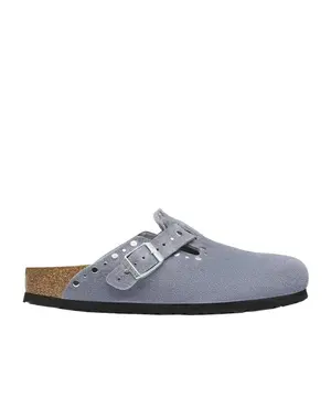 BIRKENSTOCK Boston Rivets Suede Leather - Stone Blue