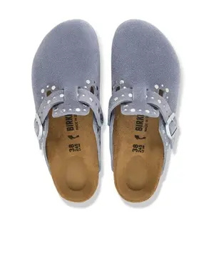 BIRKENSTOCK Boston Rivets Suede Leather