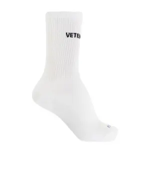 Vetements Logo Socks - White