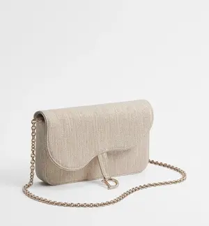 Dior Medium Saddle Pouch With Chain