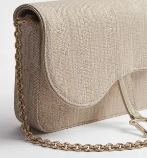 Dior Medium Saddle Pouch With Chain