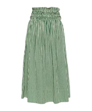 ALLSAINTS Kali Smocked Stripe Skirt