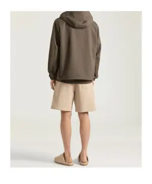 Givenchy Bermuda Shorts In Fleece With Paris Gros Grain - Light Brown