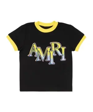 Amiri Staggered Ringer T-shirt - Black