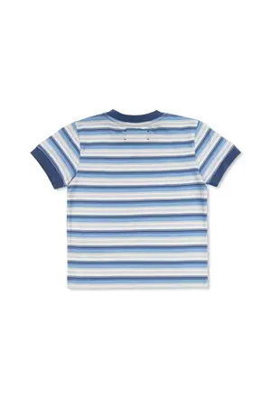 Amiri Logo-embroidered Striped T-shirt