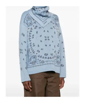 Alanui Sweater With Bandana Jacquard Motif