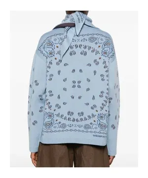 Alanui Sweater With Bandana Jacquard Motif