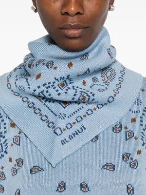 Alanui Bandana Jacquard High Neck Jumper