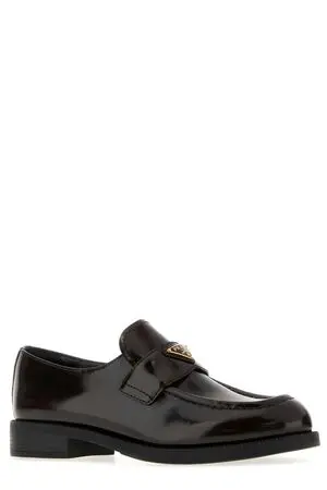 Prada Logo Strap Loafers