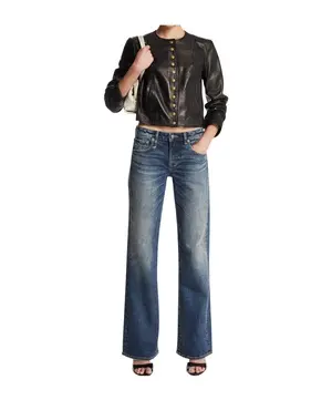 R13 Long-sleeve Leather Jacket - Black