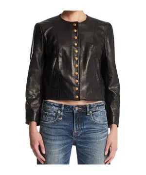 R13 Long-sleeve Leather Jacket