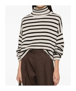 LISA YANG Long-sleeved Striped Sweater