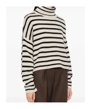 LISA YANG Long-sleeved Striped Sweater