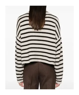 LISA YANG Long-sleeved Striped Sweater