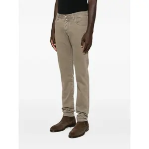 Jacob Cohen Casual Trousers With Belt Loops - Gray
