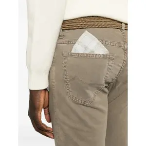 Jacob Cohen Casual Trousers With Belt Loops - Gray