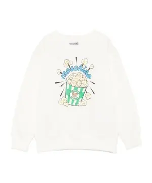 Moschino Popcorn-print Sweatshirt - White