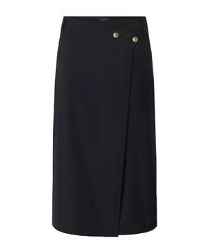 Pinko Wrap-front Button-detail Skirt