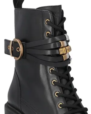 Pinko Block-heel Lace-up Ankle Boots