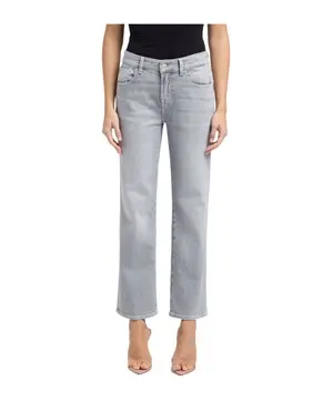 7 For All Mankind Straight-leg Jeans - Gray